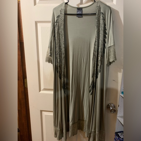 Vocal | Tops | Vocal Knee Length Shrug With Angel Wings | Poshmark